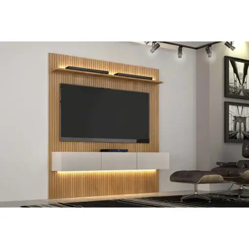 Painel Curitiba Com Nicho 179cm para TV até 70 Polegadas