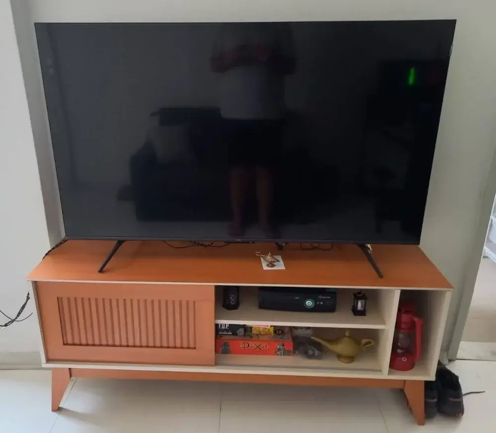 Rack Aruba para TV até 55 Polegadas 1 Porta de Correr EDN