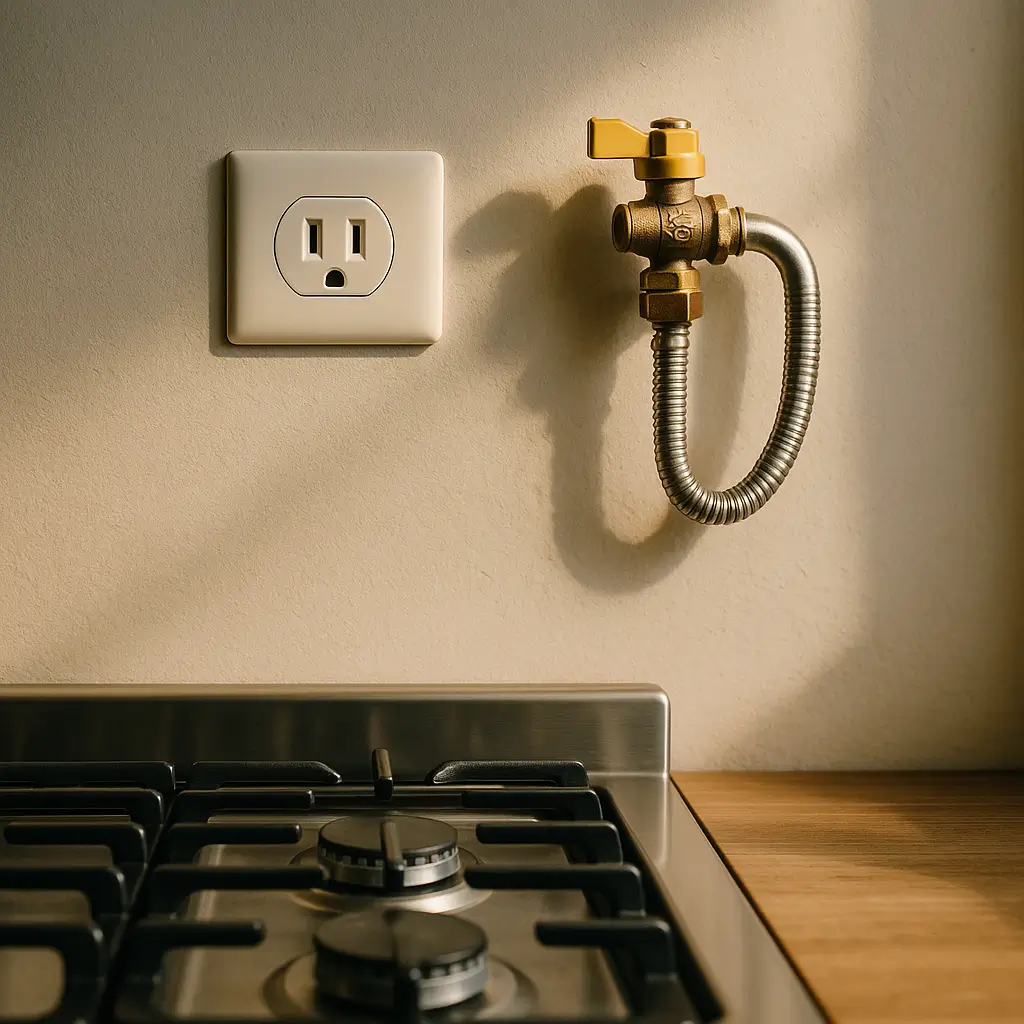 Altura da tomada do fogão: medidas e distância